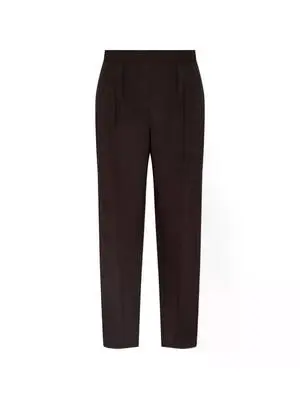 Lacoste Pleated Trousers - Brown
