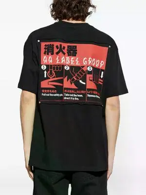 44 LABEL GROUP Graphic Print T-shirt - Black