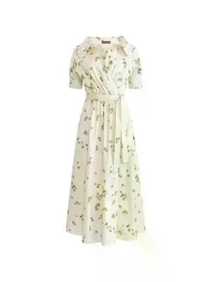 Altuzarra Lydia Floral-pattern Belted Dress - Neutrals