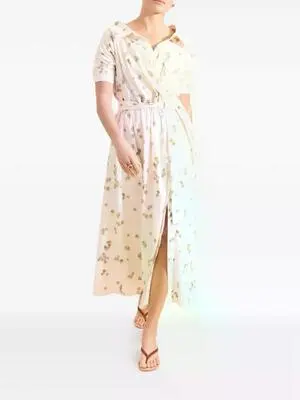 Altuzarra Lydia Floral-pattern Dress - Neutrals