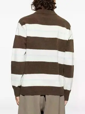 SAMSOE SAMSOE Striped Buttoned Polo Shirt