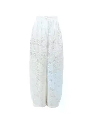 ROWEN ROSE Lace Carrot Trousers