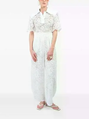ROWEN ROSE Lace Carrot Trousers