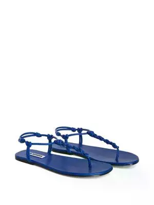 JIL SANDER Knotted-strap Flat Sandals