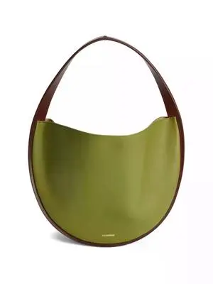 JIL SANDER Pivot Leather Shoulder Bag - Green