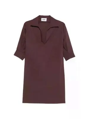 Alpha Studio Polo-collar Mini Dress - Brown