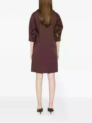 Alpha Studio Polo-collar Mini Dress - Brown