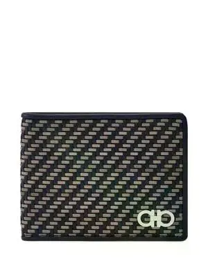 FERRAGAMO Wallet With Lattice - Blue