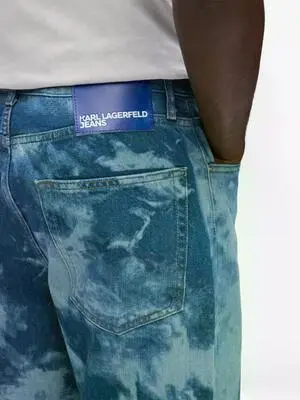 Karl Lagerfeld Bleached Straight Jeans