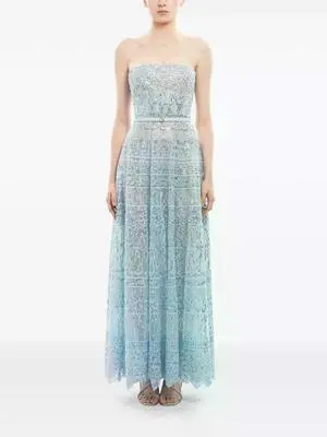 SAIID KOBEISY Beaded-embroidered Maxi Dress