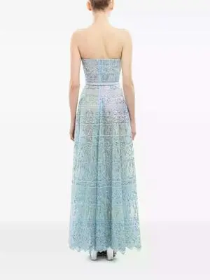SAIID KOBEISY Beaded-embroidered Maxi Dress