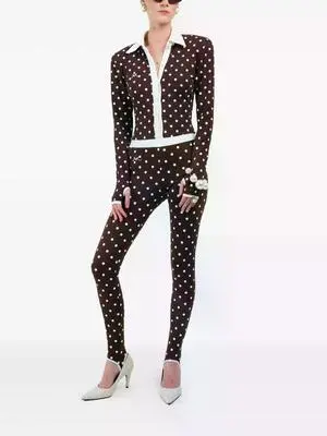 ROWEN ROSE Polka-dots Leggings