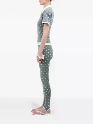 ROWEN ROSE Polka-dot Leggings