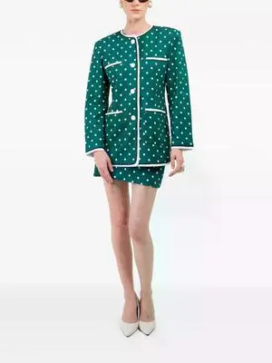 ROWEN ROSE Polka Dot Jacket - Green