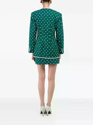 ROWEN ROSE Polka Dot Jacket - Green