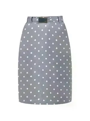 ROWEN ROSE Polka Dot Midi Skirt