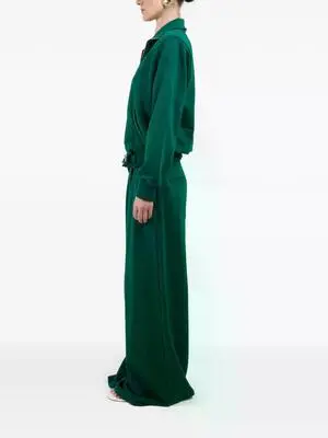 ROWEN ROSE Wide-leg Trousers - Green