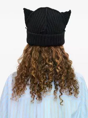 CHARLES JEFFREY Chunky Ears Beanie - Black