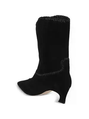 Ermanno Scervino Topstitch Heeled Boots