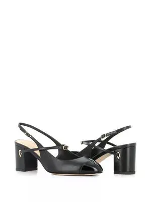 Jennifer Chamandi Mattia Cap-toe Slingback Pumps