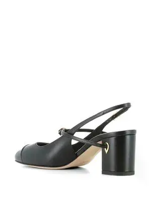 Jennifer Chamandi Mattia Cap-toe Slingback Pumps