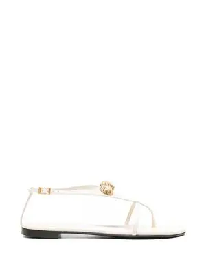GIUSEPPE ZANOTTI Flat Sandals - Neutrals