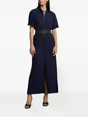 Ralph Lauren Carol Belted Dress - Blue