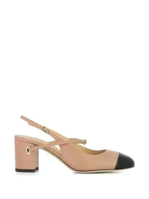 Jennifer Chamandi Mattia Cross Strap Pumps