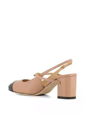 Jennifer Chamandi Mattia Cross Strap Pumps
