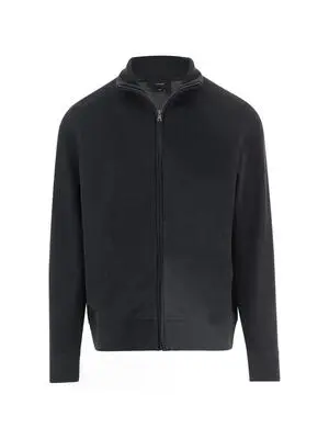 Vince Crew-neck Zip-up Cardigan