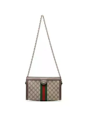 Gucci Ophidia GG Monogram Shoulder Bag Neutrals
