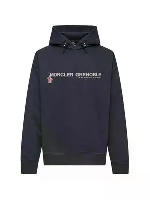 Moncler Logo-print Hoodie - Blue