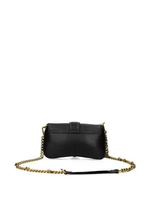 Just Cavalli Floral Print Snake-detail Shoulder Bag