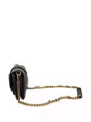 Just Cavalli Floral Print Snake-detail Shoulder Bag