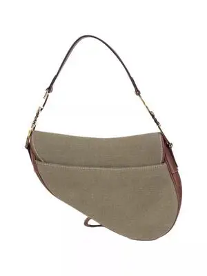 Dior Canvas Saddle Bag