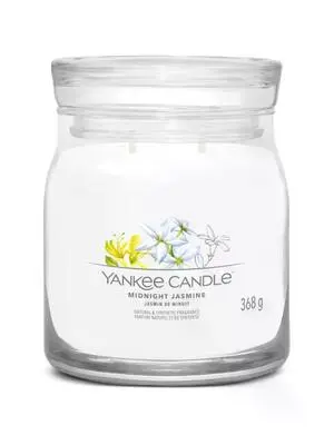 YANKEE CANDLE Medium Midnight Jasmine Candle - White