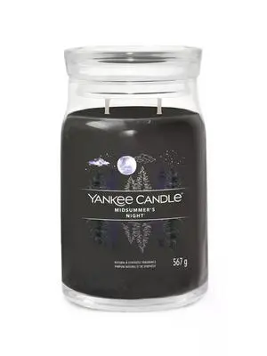 YANKEE CANDLE Large Midsummer's Night Candle - Black