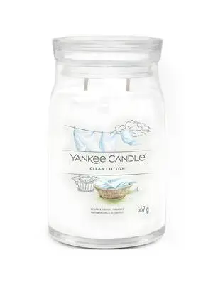 YANKEE CANDLE Clean Cotton Candle - White