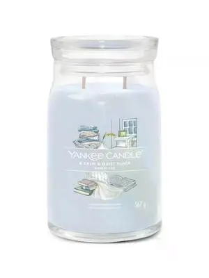 YANKEE CANDLE Large A Calm & Quiet Place Candle - Blue