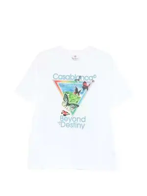 Casablanca Tennis Club Beyond Destiny Graphic T-shirt - White