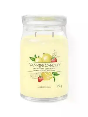 YANKEE CANDLE Large Iced Berry Lemonade Candle - Yellow