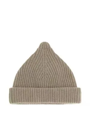 Loro Piana Jupiter Ribbed Cashmere Beanie - Neutrals