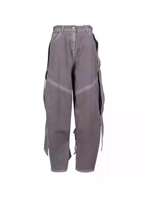 Attico Paneled Jeans With Strap Detail