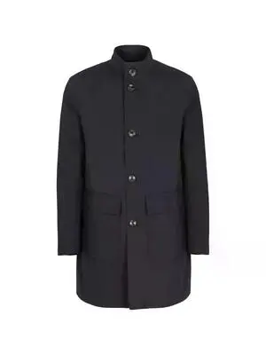 Herno Flap-pockets Button Coat - Blue