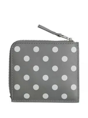 Comme Des Garçons Polka-dot Zip-around Wallet