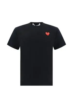 Play Comme Des Garcon Round Neck T-shirts For Women