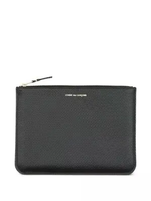 Comme Des Garçons Textured Zip Wallet - Grey
