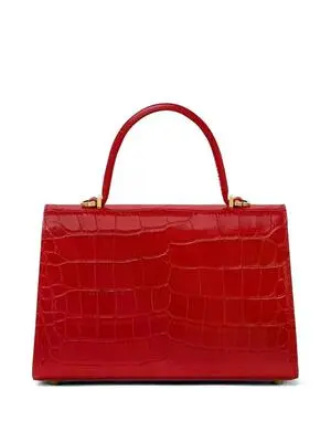 Versace Medusa '95 Croc-effect Top-handle Tote