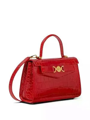 Versace Medusa '95 Croc-effect Top-handle Tote