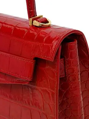 Versace Medusa '95 Croc-effect Top-handle Tote